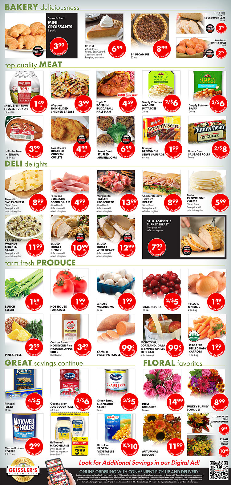Weekly Sales | Geissler's Supermarket