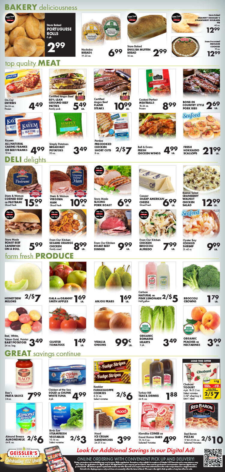 Weekly Paper Ad | Geissler's Supermarket
