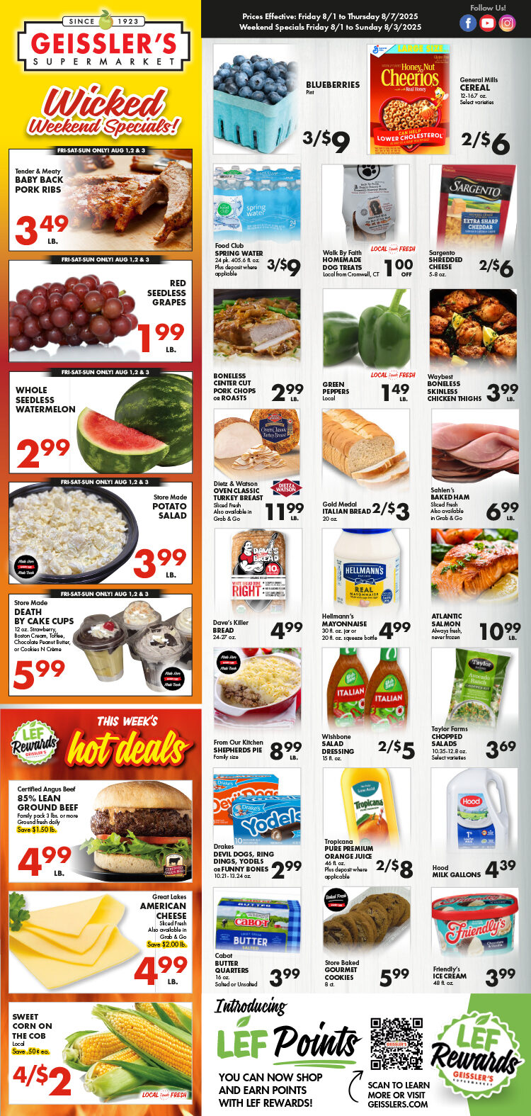Weekly Paper Ad | Geissler's Supermarket