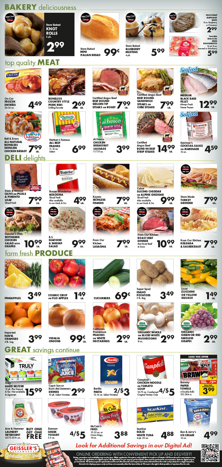 Weekly Paper Ad | Geissler's Supermarket